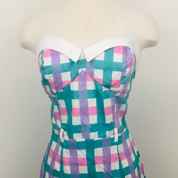 Collectif | Dresses | Collectif Monica Candy Gingham Pencil Dress ...